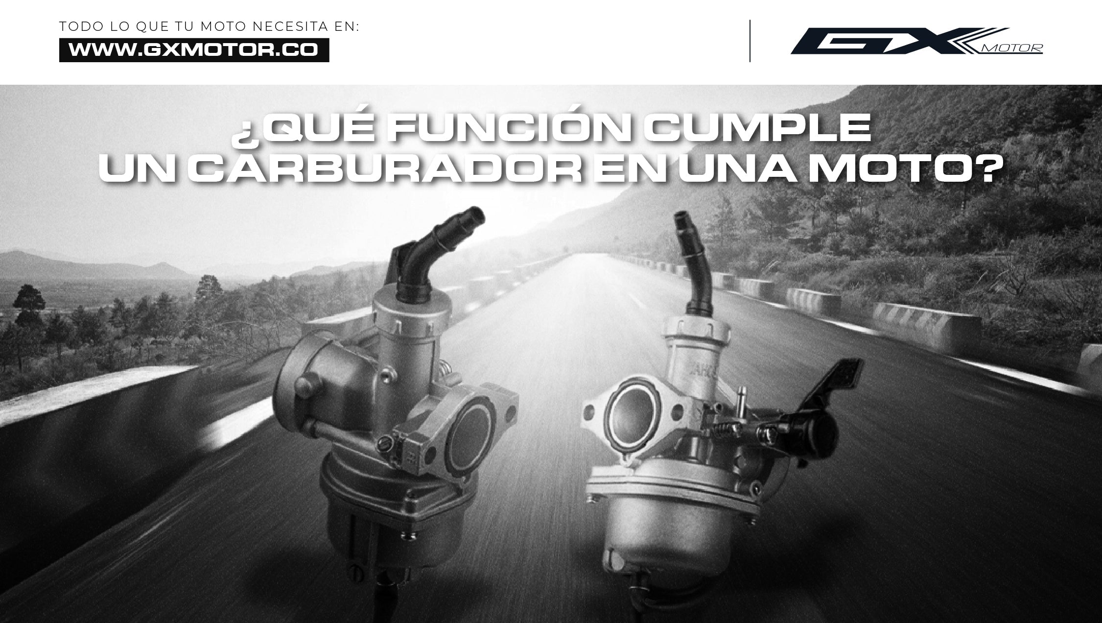 ¿Qué función cumple un carburador en una moto?